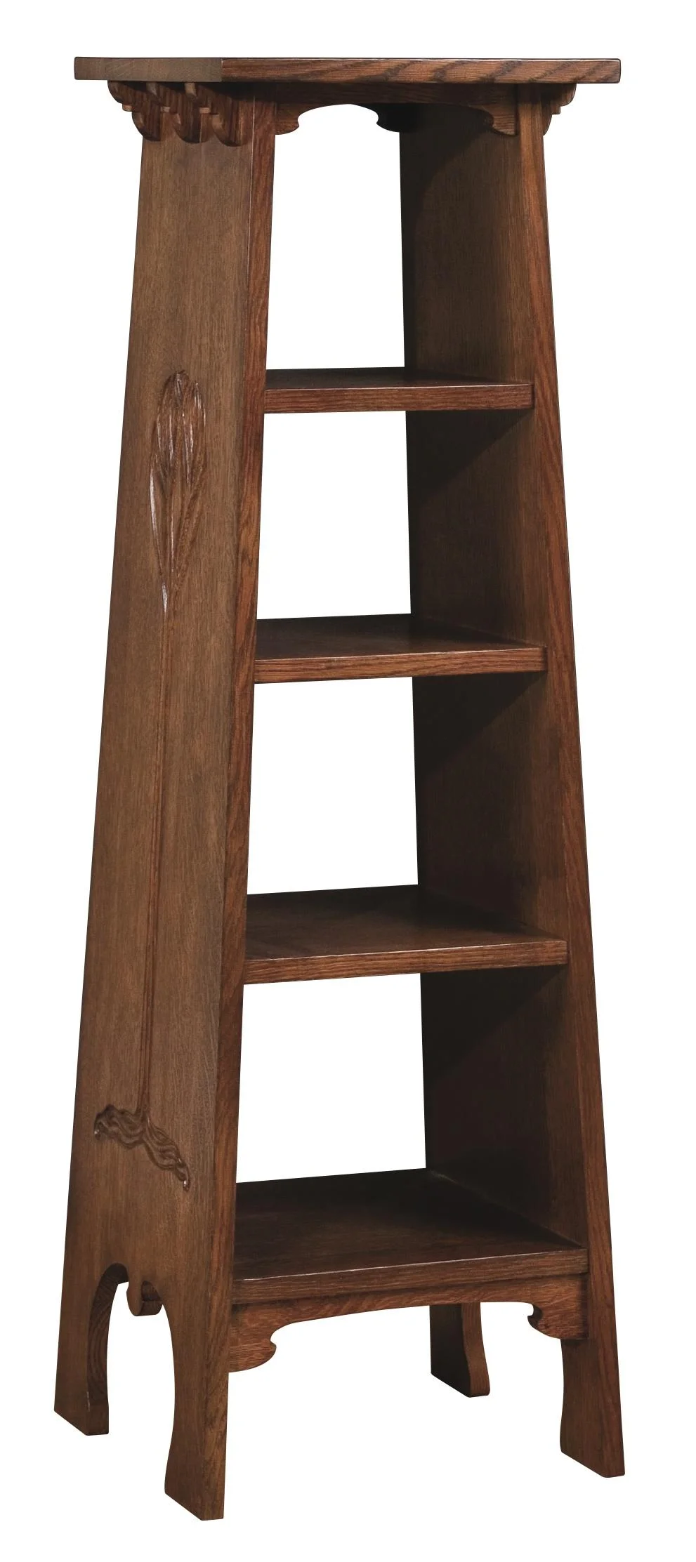 Stickley Oak Mission Classics Tree of Life Pedestal Open Shelf ... Stickley Oak Mission Classics Tree of Life Pedestal Open Shelf ...